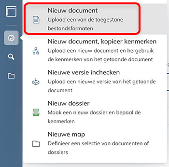 Documenten uploaden in Xtendis 7 – Home