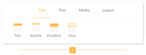The components of a Digital article in Studio – Home
